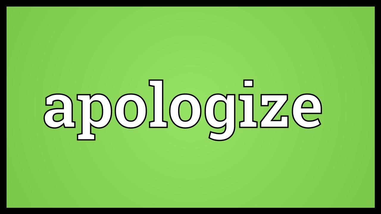 Apologize Meaning