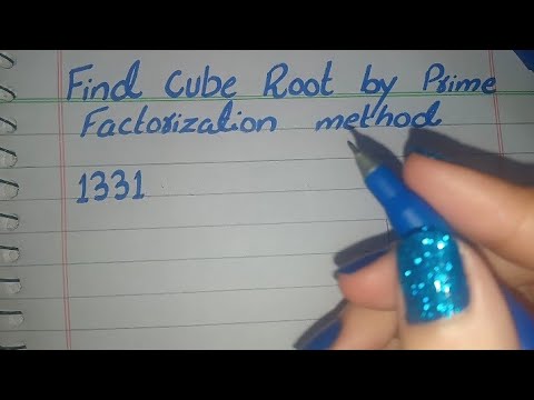 Cube Root by Prime Factorization Method | Find the Cube Root of 1331 by Prime Factorisation method