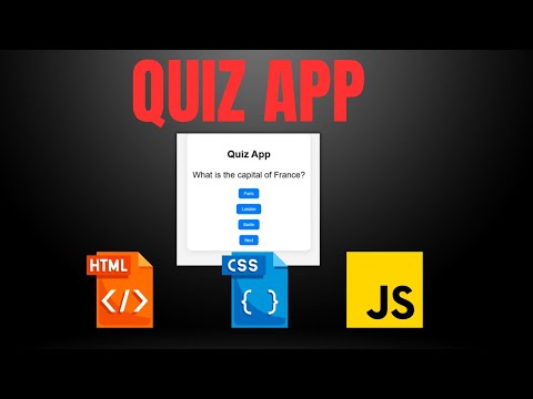 How to make a quiz app | HTML CSS | Javascript | Beginner Friendly Project
