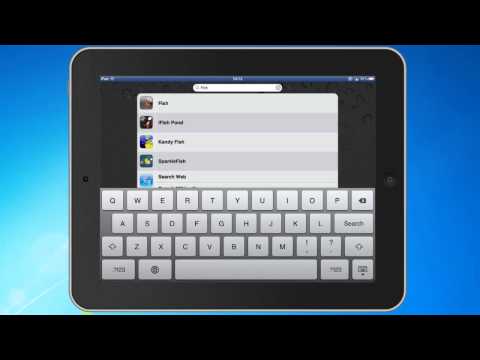 Find Apps on your iPad with the Spotlight Search facility