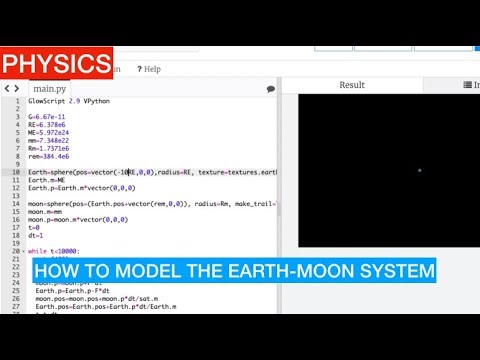 Modeling the Earth-moon System | Intro Physics I