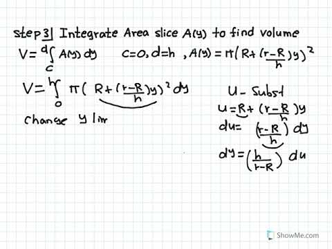 UBC Math 101 tutor Volumes by Slicing 6 Video tutorial 144