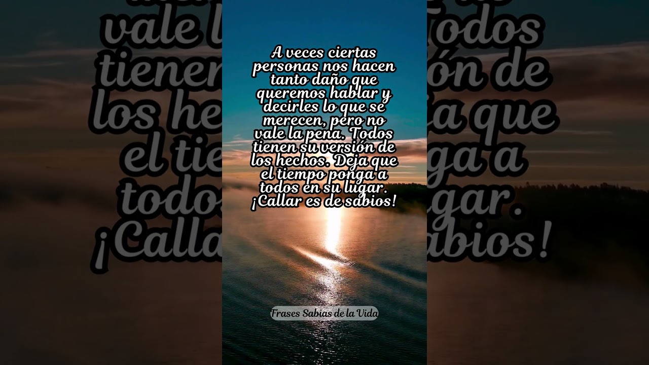 Cuando nos hacen daño/ Frases para reflexionar #frases