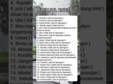 Daftar Pinjol legal yg ada dc lapangan dan tidak 2023 #pinjol