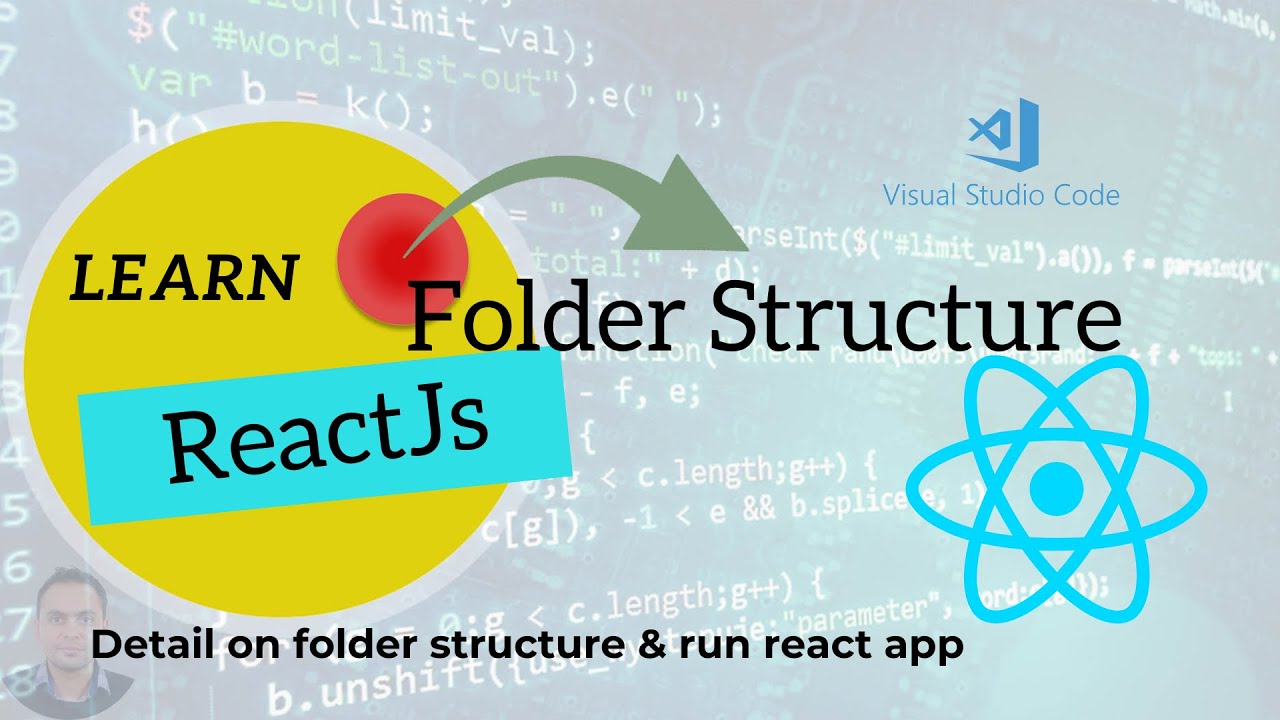 ReactJs folder & file structure  |Create and run first hello world reactjs application