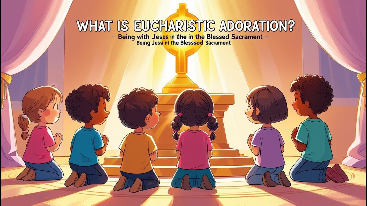What Is Eucharistic Adoration? — Being with Jesus in the Blessed Sacrament | Catechism for Kids