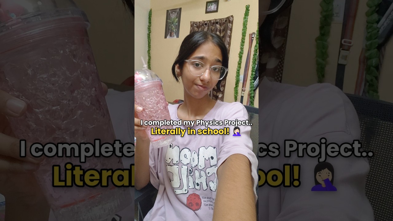 Completed my Physics Project file during school lectures! 🥶✨ 12th grader #fyp #cbse #minivlog #exam