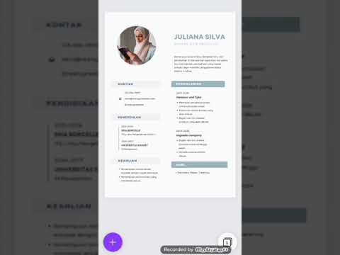 Cara membuat CV Lamaran Kerja di Hp