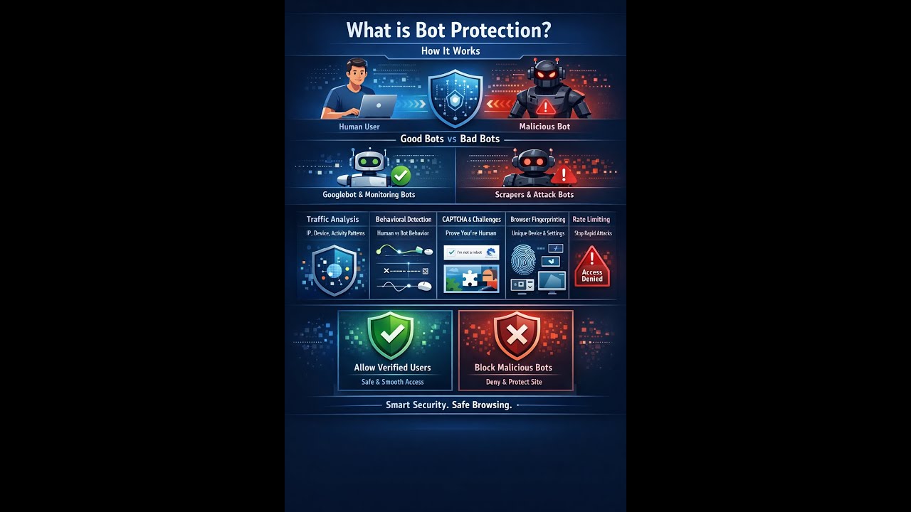 What Is Bot Protection? How Websites Stop Malicious Bots