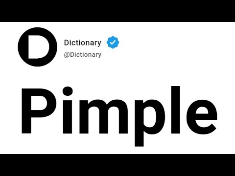 Pimple Meaning In English