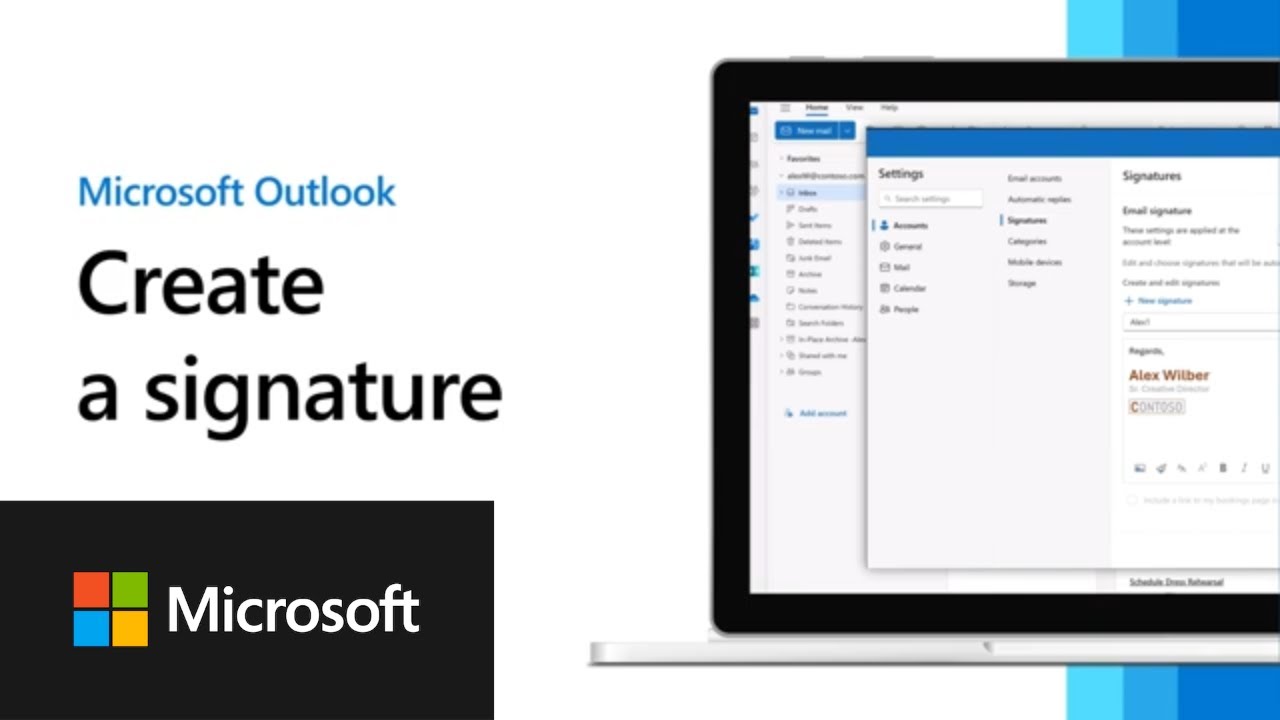 How to Create an Email Signature in Outlook Windows
