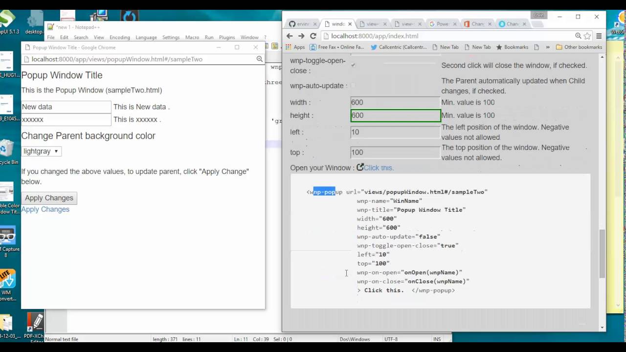 Make your own window with  WindowsPopup AngularJS module. (https://github.com/ervinn/windowsPopup )