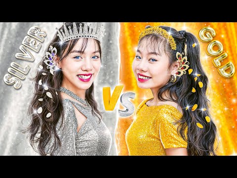 Gold Sister Vs Silver Sister At The Dress Up Contest!