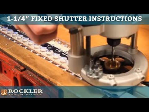 1-1/4 in. Louver Shutter Template Set & Downloadable Plan | Rockler ...