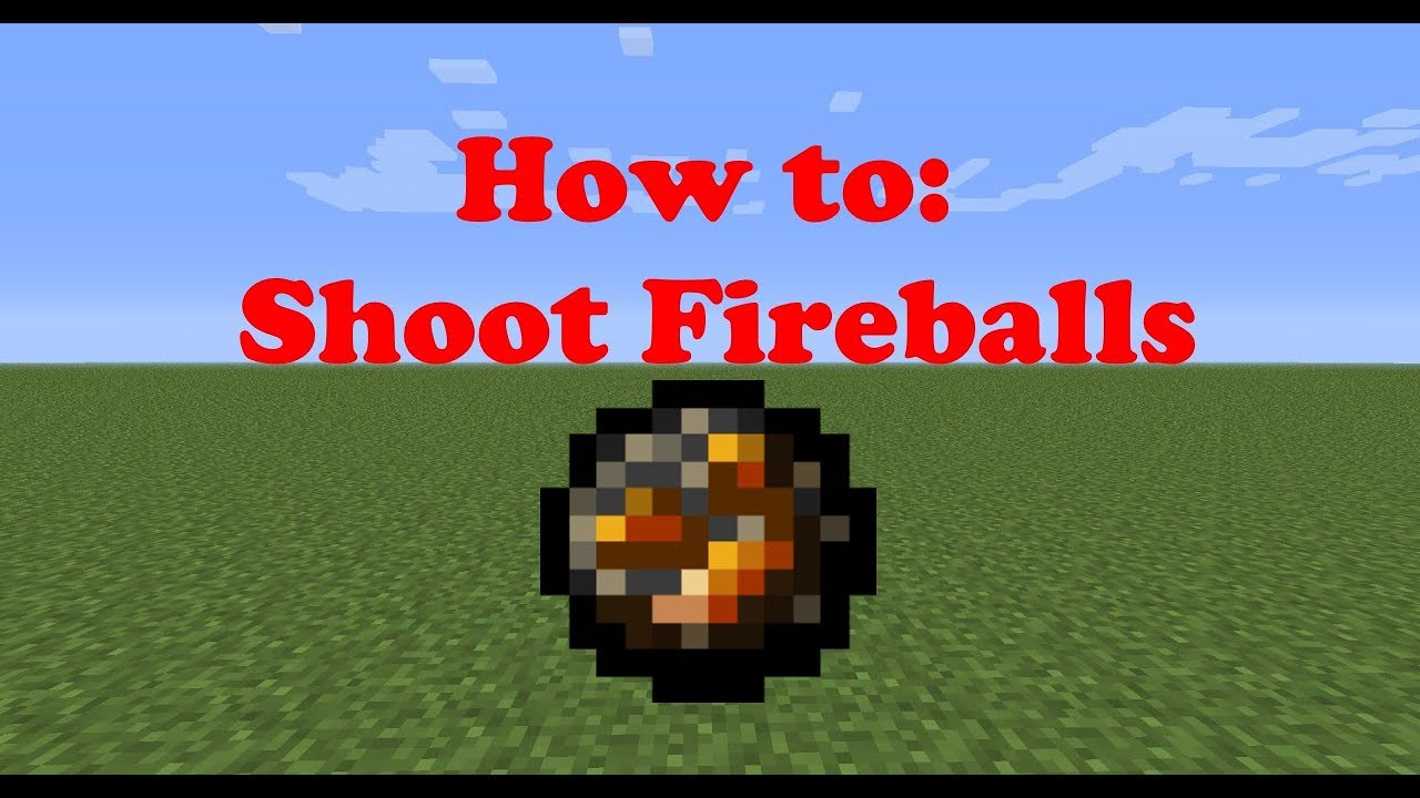 How To Shoot Fireballs In Minecraft!! Easy!!