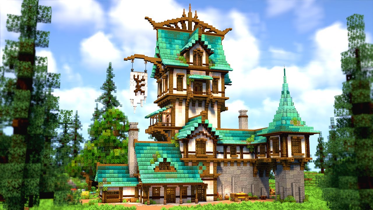 The Ultimate Minecraft Medieval Mansion