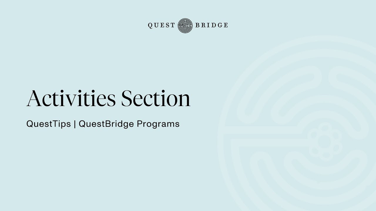QuestTips: Activities Section
