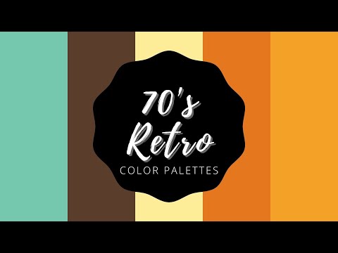 70's RETRO COLOR PALETTES WITH IT'S NAME AND HEX COLOR CODE | mochibubble