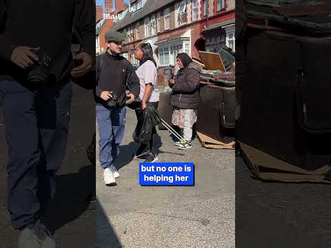 Woman furious at mess of her street in the UK