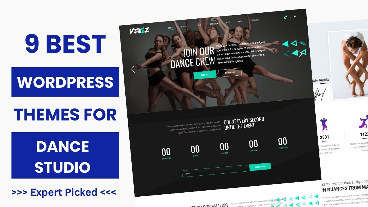 9 Best Dance Studio WordPress Themes 2025 | Dance School WordPress Theme