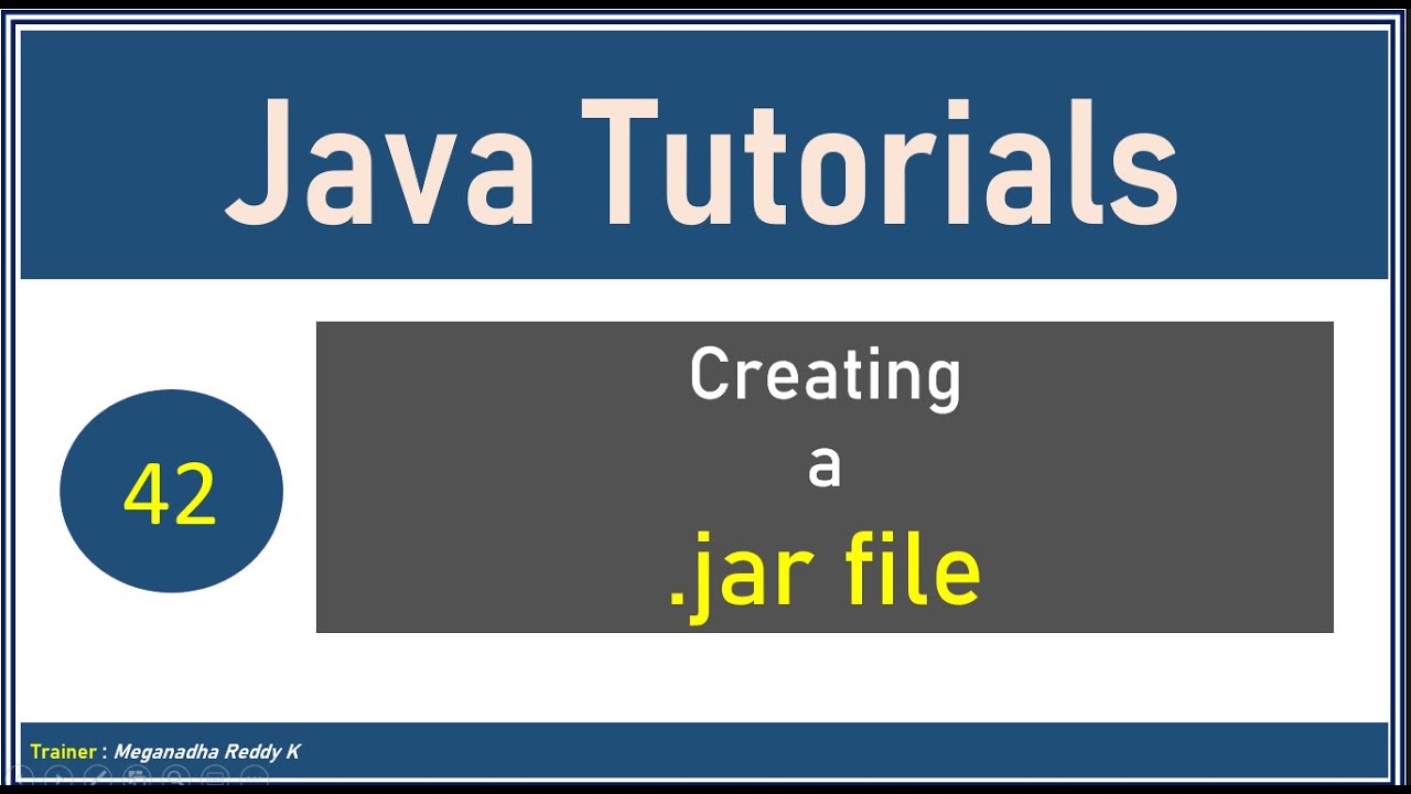 Java Tutorials : Creating .jar files #42