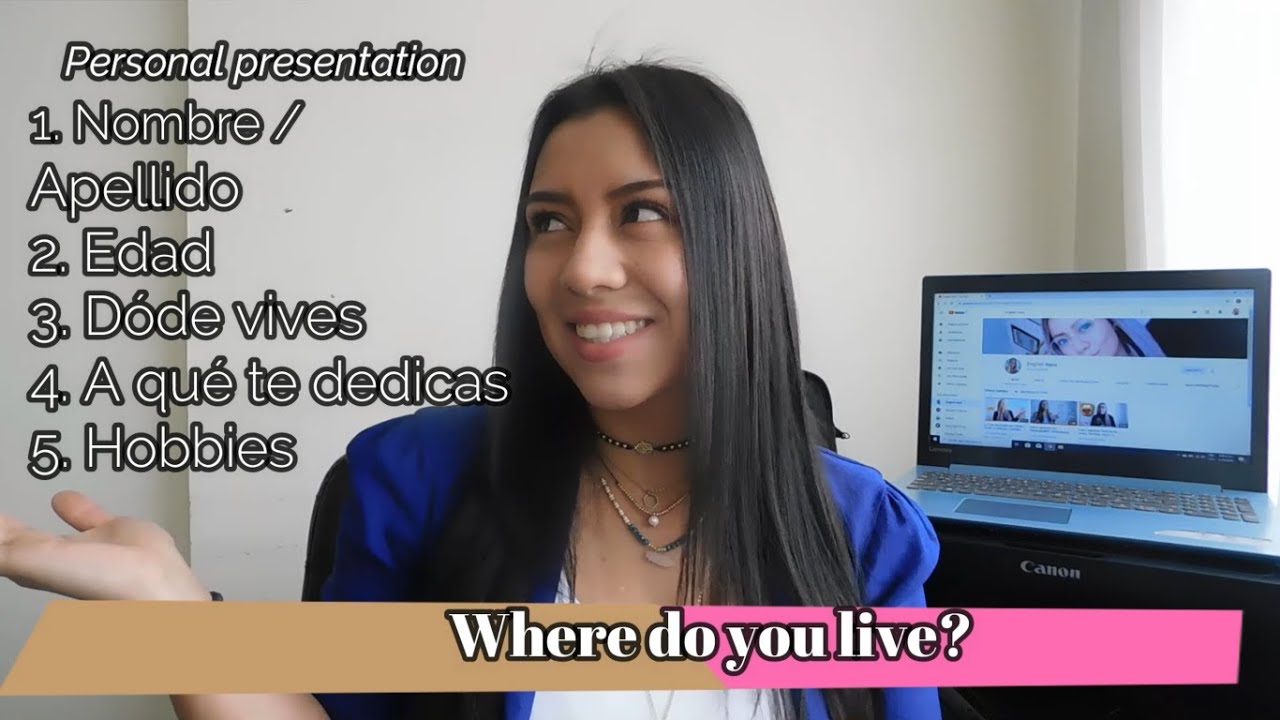 Cómo hacer tu PRESENTACIÓN PERSONAL en INGLÉS FÁCIL y RÁPIDO | English Nass