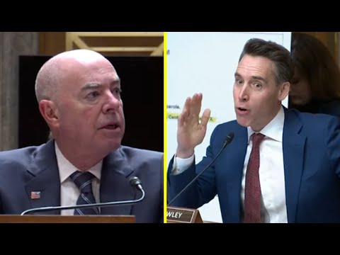 Hawley RIPS INTO Mayorkas for REFUSING to discuss Laken Riley case