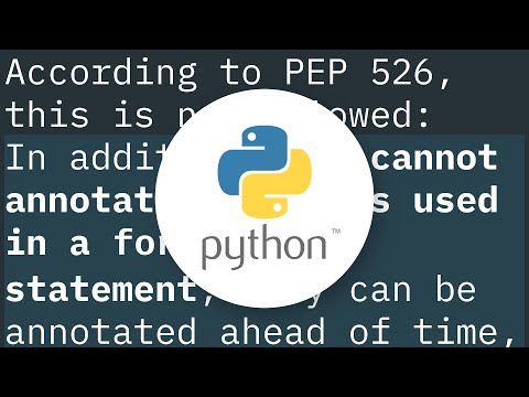 How do I annotate types in a for-loop?