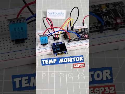 ESP32 Project: Live Temp & Humidity Display with OLED Screen