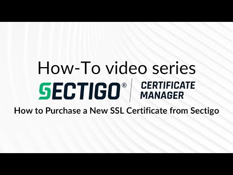 How to Purchase a New SSL Certificate from Sectigo