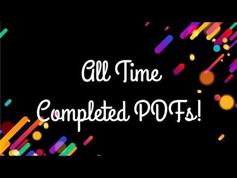 Completed PDF pages of ALL time!