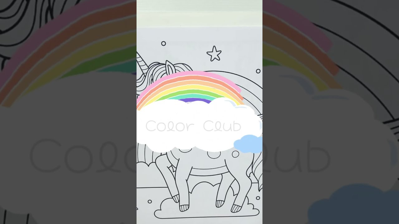 🦄 UNICORN Coloring Page for kids| very easy