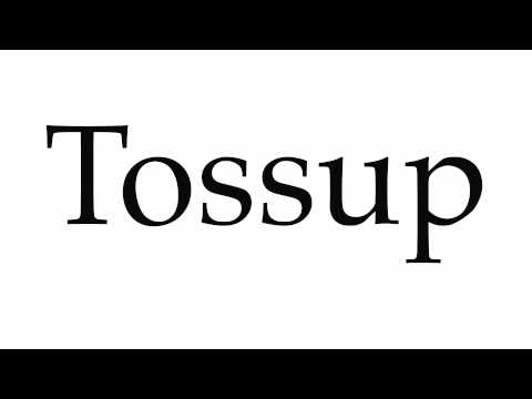 How to Pronounce Tossup