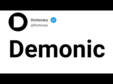 Demonic Meaning In English