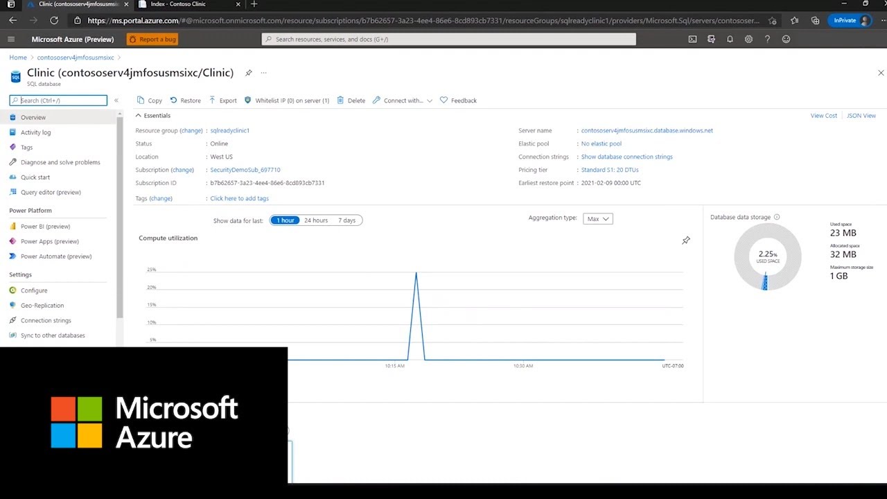 How to create row level security with Microsoft Azure
