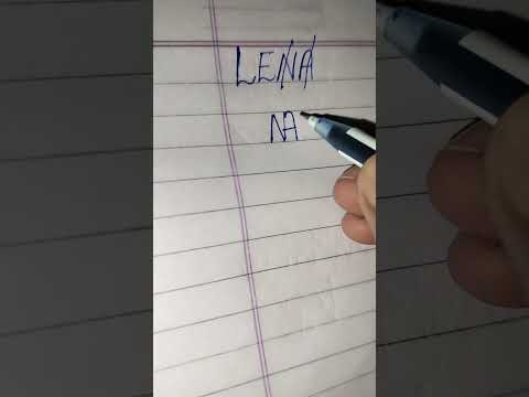 Lena name logo/ #shorts #ytshorts #nameart #namedesign #lenanamelogo
