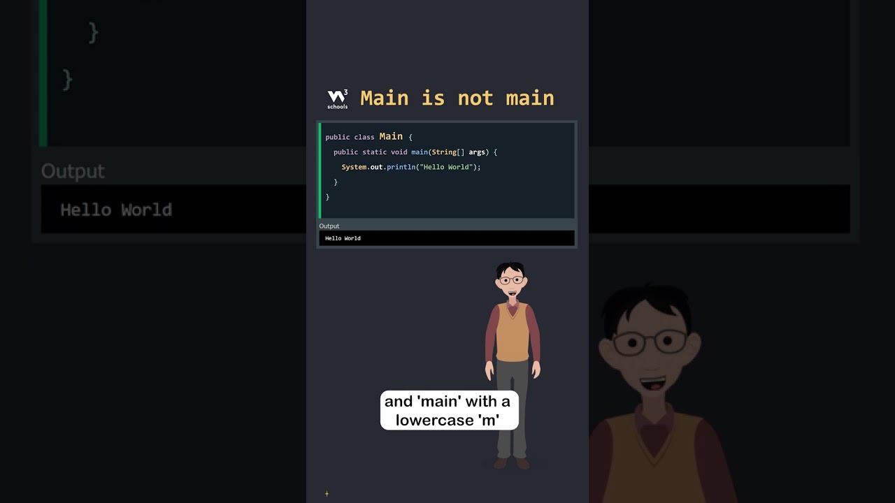 Java Syntax - Part 1 - Class and Names - #w3schools #java #programming