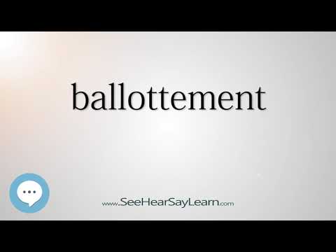 ballottement - Smart & Obscure English Words Defined 🗣🔊