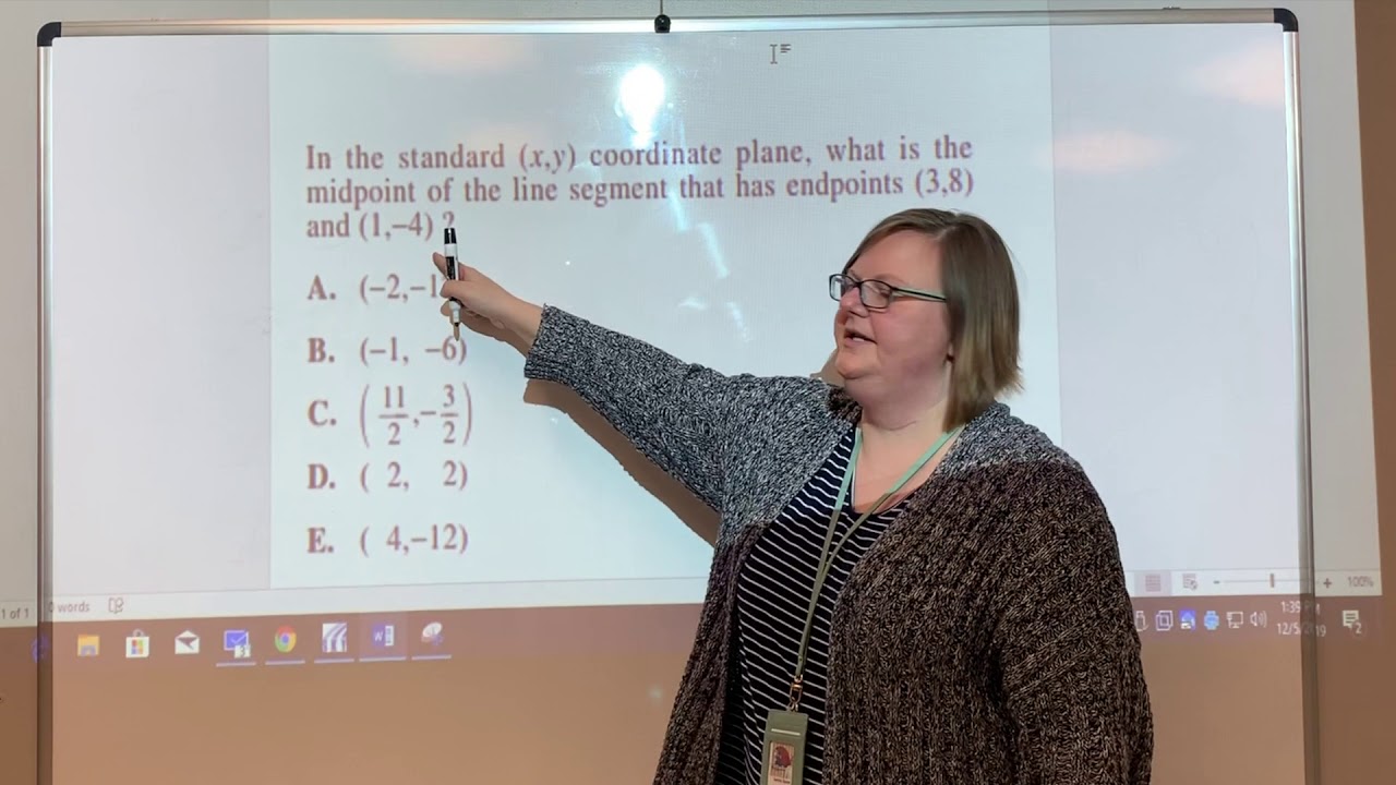 ACT Prep: Midpoint & Distance