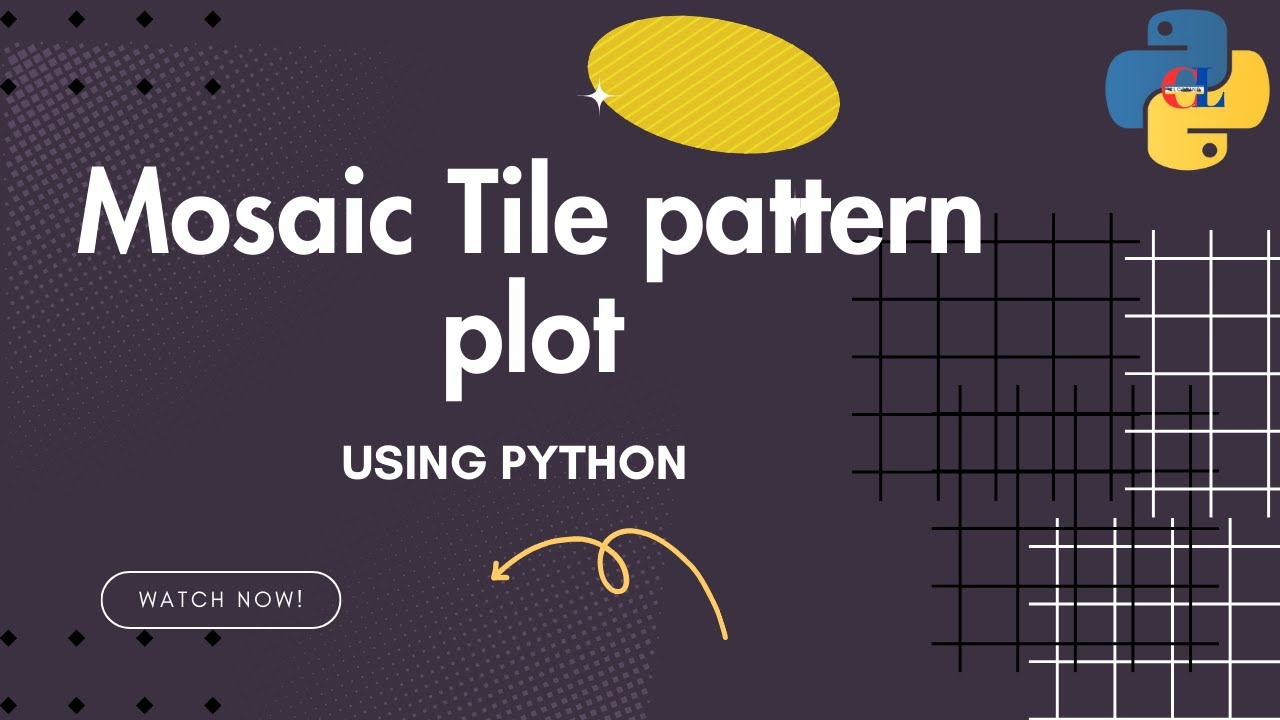 Mosaic tile pattern plot using python