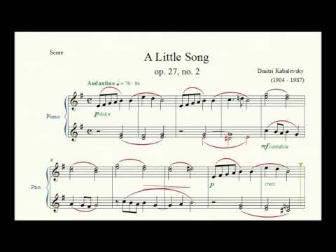 A Little Song (op. 27, no. 2) - Dmitri Kabalevsky - Piano Repertoire 2