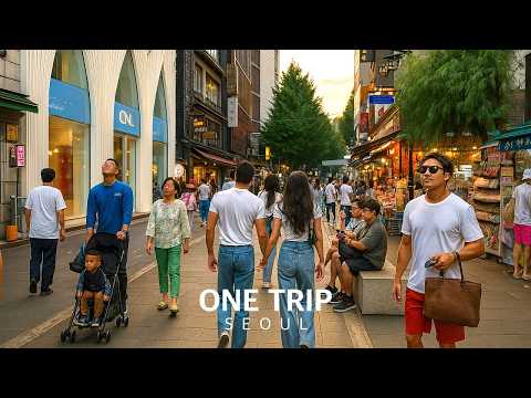 🌆 Weekend Peak Hour in Jongno & Insadong – Seoul's Lively Summer Evening Begins