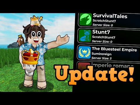 π New KINGDOM SERVERS UPDATE in the SURVIVAL GAME roblox!