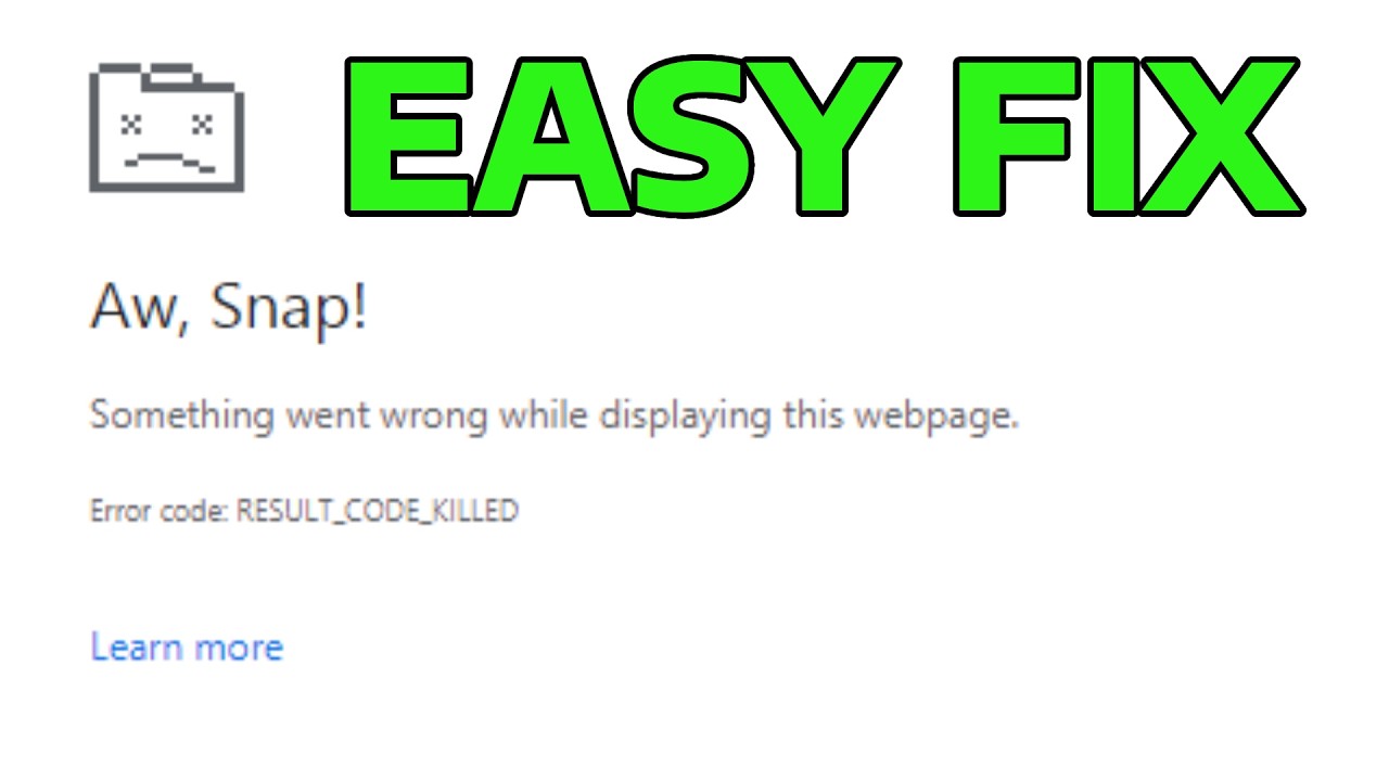 How To Fix Result Code Killed Bad Message Error in Google Chrome or Edge
