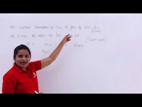 Final value of Theorem Problem Example 1 Video Lecture - Crash Course (English) for Electrical ...