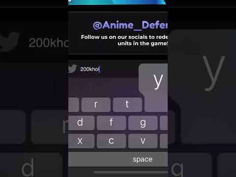 *1K GEMS* ALL WORKINGCODES FOR ANIMEDEFENDERS IN 2024!ROBLOXANIME DEFENDERS CODES