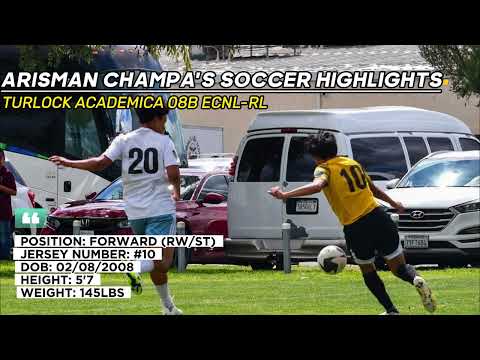 ARISMAN SOCCER HIGHLIGHTS: Turlock Academica Jrs 08B ECNL-RL vs. AFC 08
