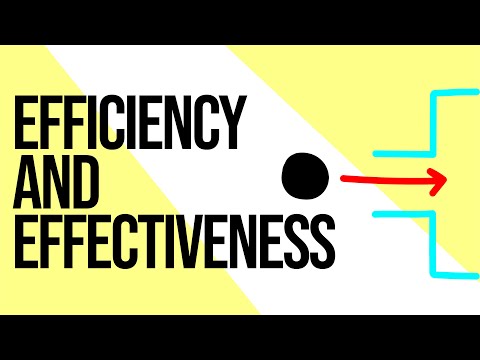 EFFICIENCY AND EFFECTIVENESS [VCE BUSINESS MANAGEMENT] | Animated Learning by VCEWeb