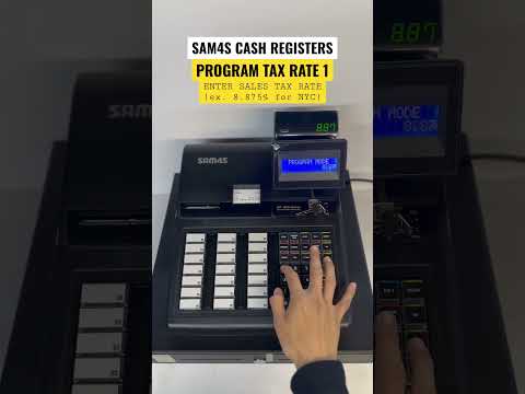 Program Tax Rate 1 | SAM4s ER-900 Series Cash Registers