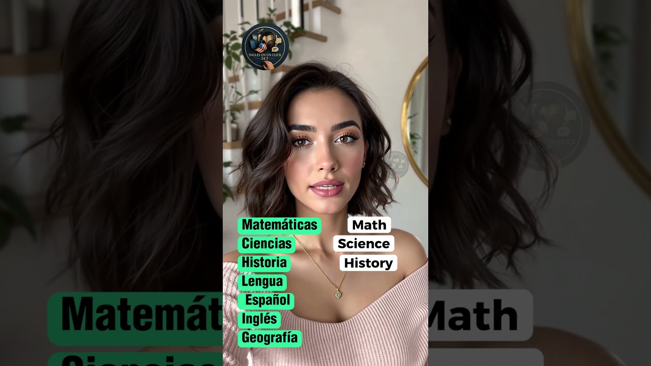 🧠 Aprende las Materias Básicas en Inglés | Vocabulario Escolar para Todos 🇺🇸